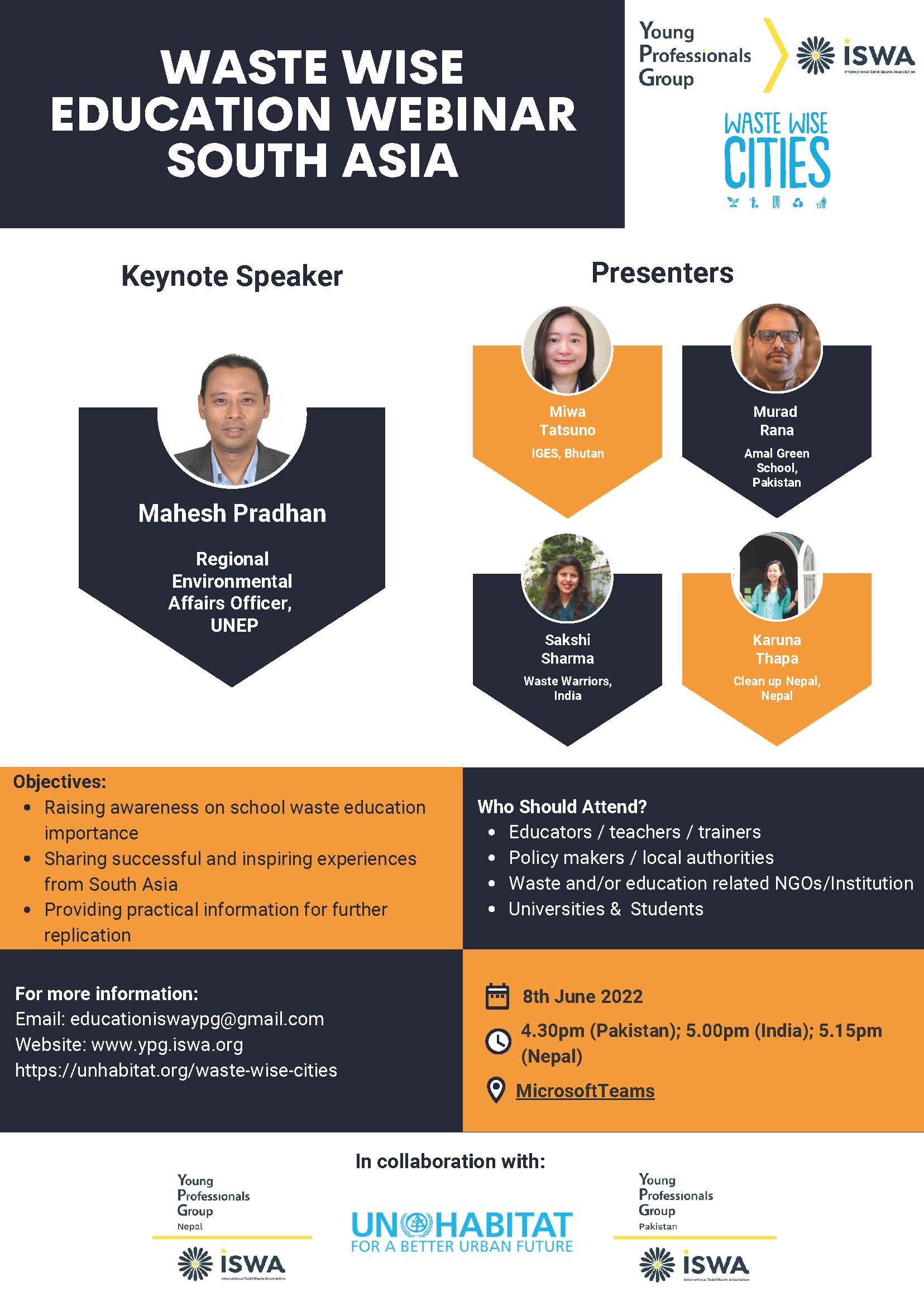 WASTE WISE EDUCATION WEBINAR SOUTH ASIA | CCET